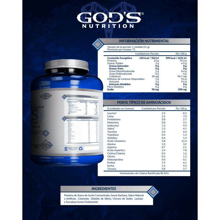 GOD’S WHEY PROTEIN 5 LBS – Gods Nutrition